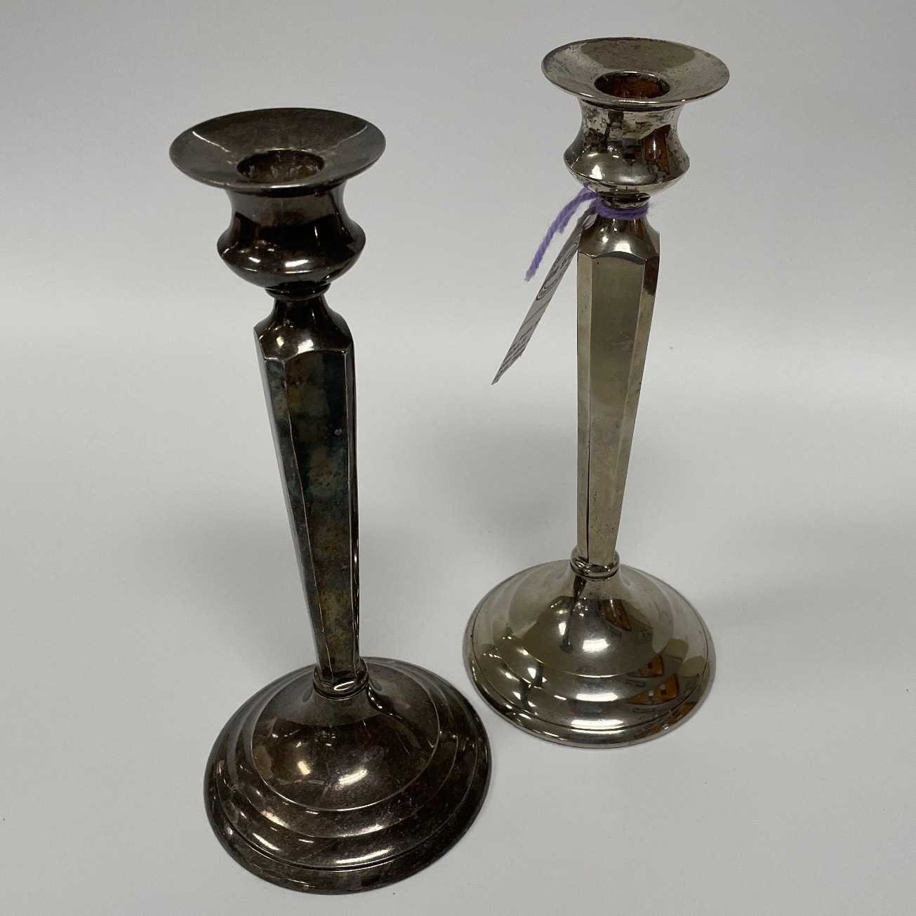 Pair Of Silverplated Candlesticks